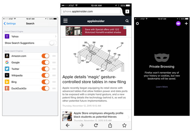 Mozilla's Firefox browser now available for iPhone, iPad & iPod touch ...