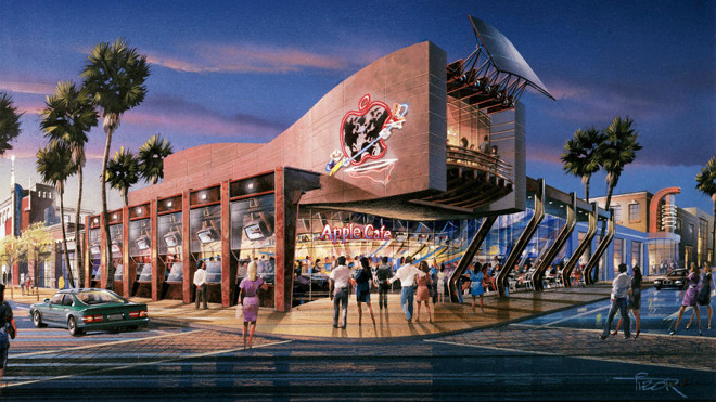 'Apple Cafe' from 1996 shows early work on branded retail presence ...