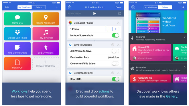 Workflow 1.7.4 update restores some Google-related actions to iOS ...