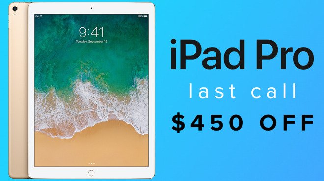 Deals: 512GB iPad Pro $699; free AppleCare with Core i9 MacBook Pro; 13 ...
