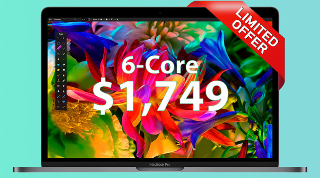 Apple's 6-core MacBook Pro drops to $1,749, lowest price ever