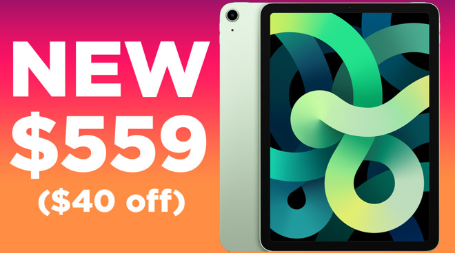 Must-have deal: new iPad Air 4 drops to $559 ($40 off) for limited time ...