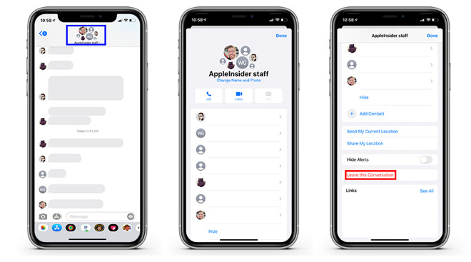 How To Remove Yourself From A Group Chat In IMessage On IPhone Or IPad AppleInsider