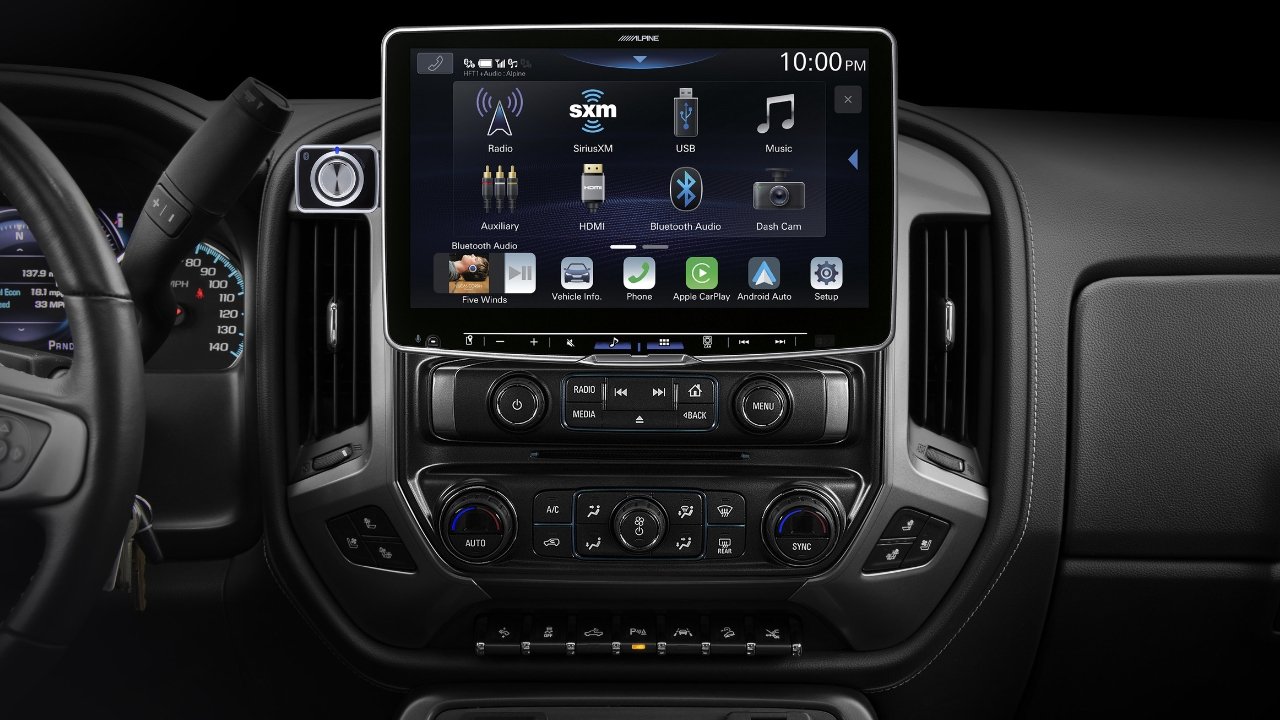 Alpine s Two New Wireless CarPlay Receivers Feature Floating Screens Single DIN Install Dans 