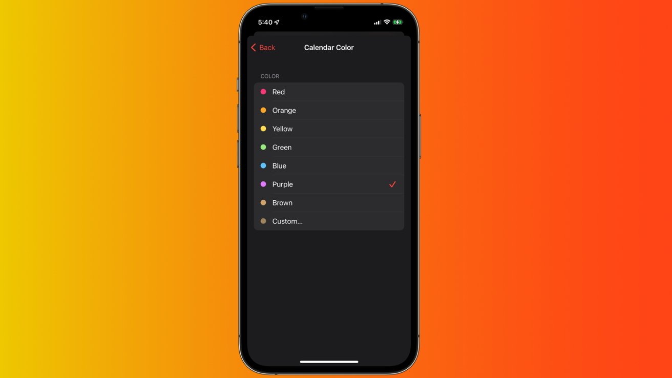 How To Change The Color On An I Calendar In IOS 15 And MacOS