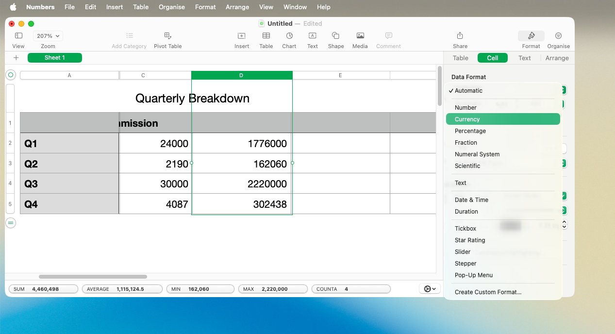 Apple Numbers vs Microsoft Excel - features and cost