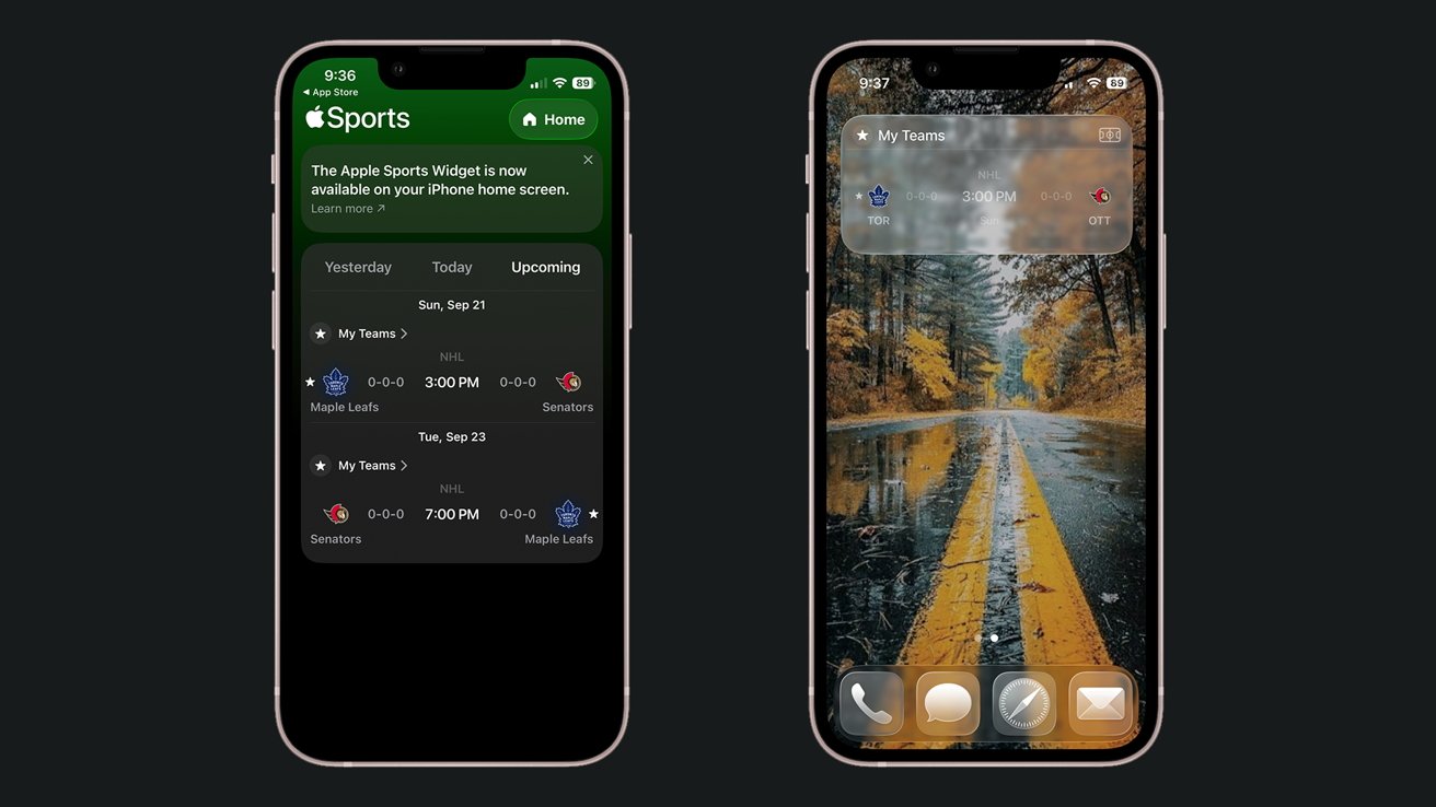 Apple Sports adds widgets, more leagues, more countries
