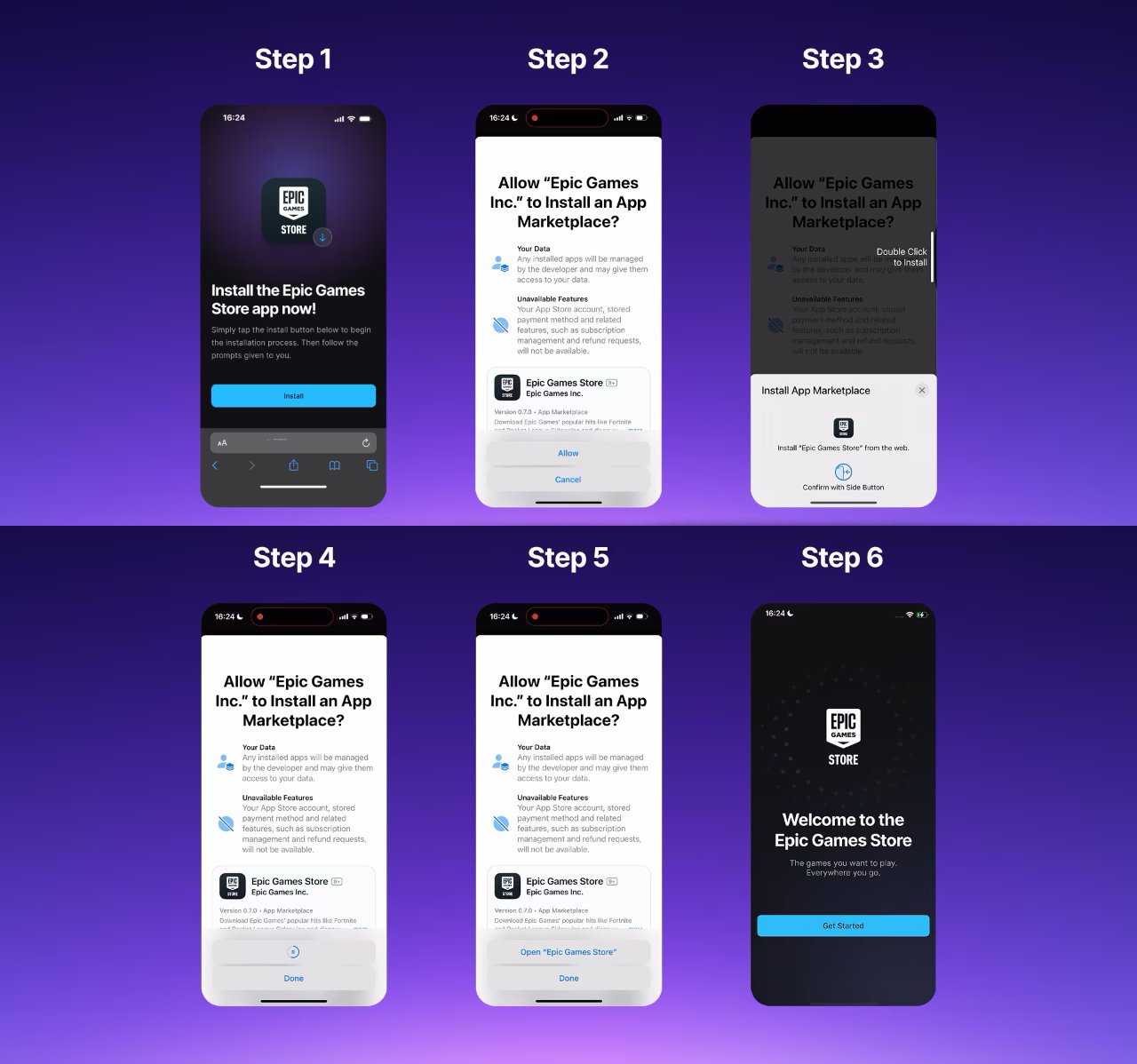 Epic Games takes a swipe at iOS and Android scare screens