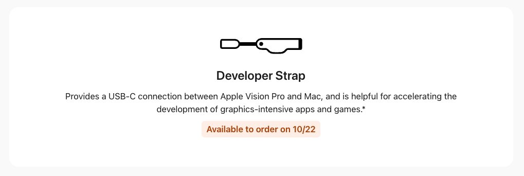 Apple Vision Pro Developer Strap could get a surprise upgrade