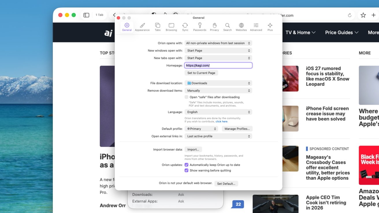 Hands On: Kagi's Orion browser is a Safari competitor