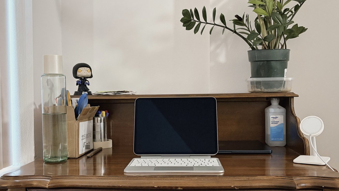 What Andrew Orr's desk looked like after a year of writing at home in ...