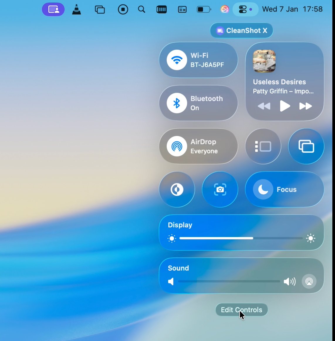 How to configure Control Center on macOS Tahoe